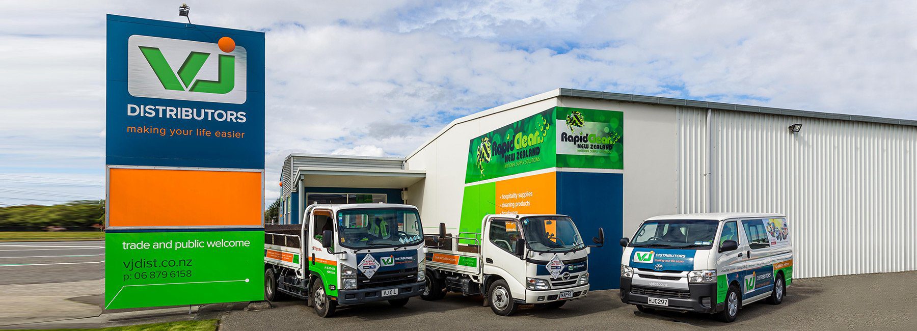 Service & Delivery, Cleaning Products, Hawkes Bay: VJ's