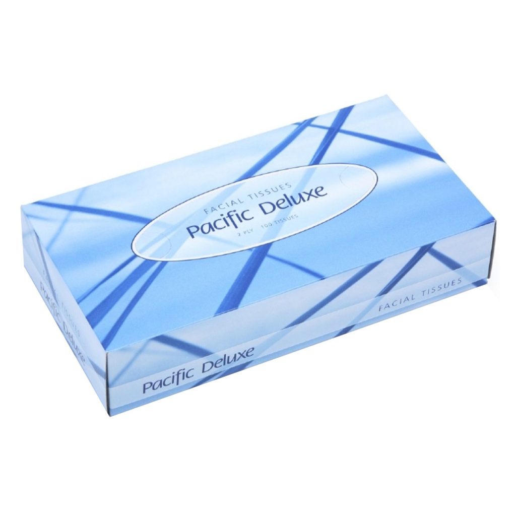 Pacific Deluxe Facial Tissues 100's x 48 - VJ Distributors