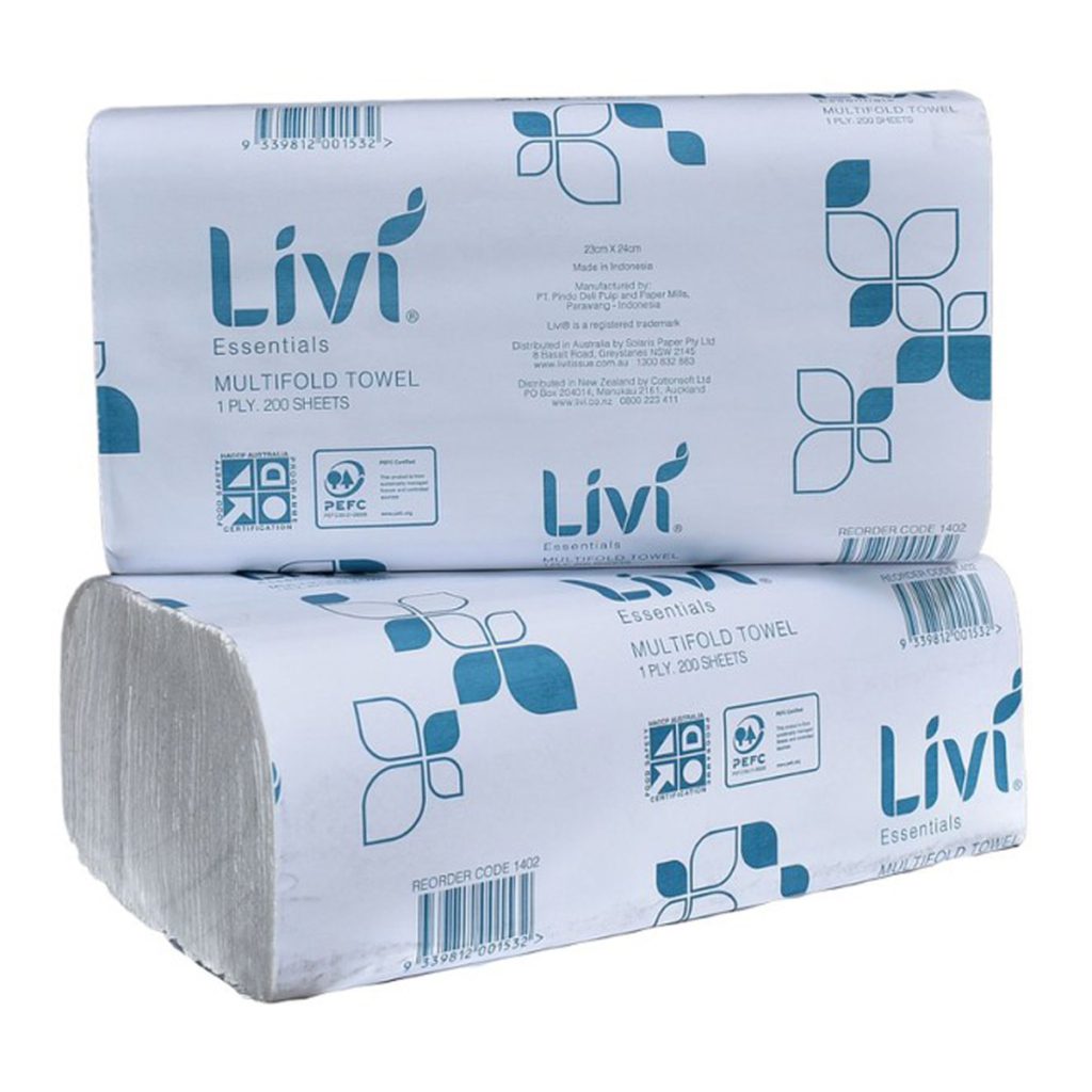 Livi Essentials White Slimfold Paper Towels 4000 Sheets | VJ Distributors