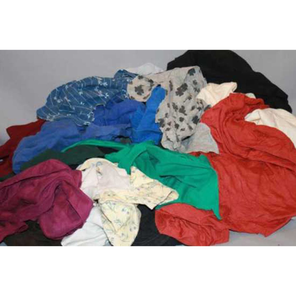 Coloured T-Shirt Rags - 140kg - VJ Distributors