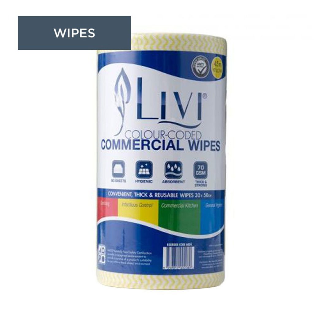 Livi Prem Yellow Wipes - 90 Sheets - VJ Distributors