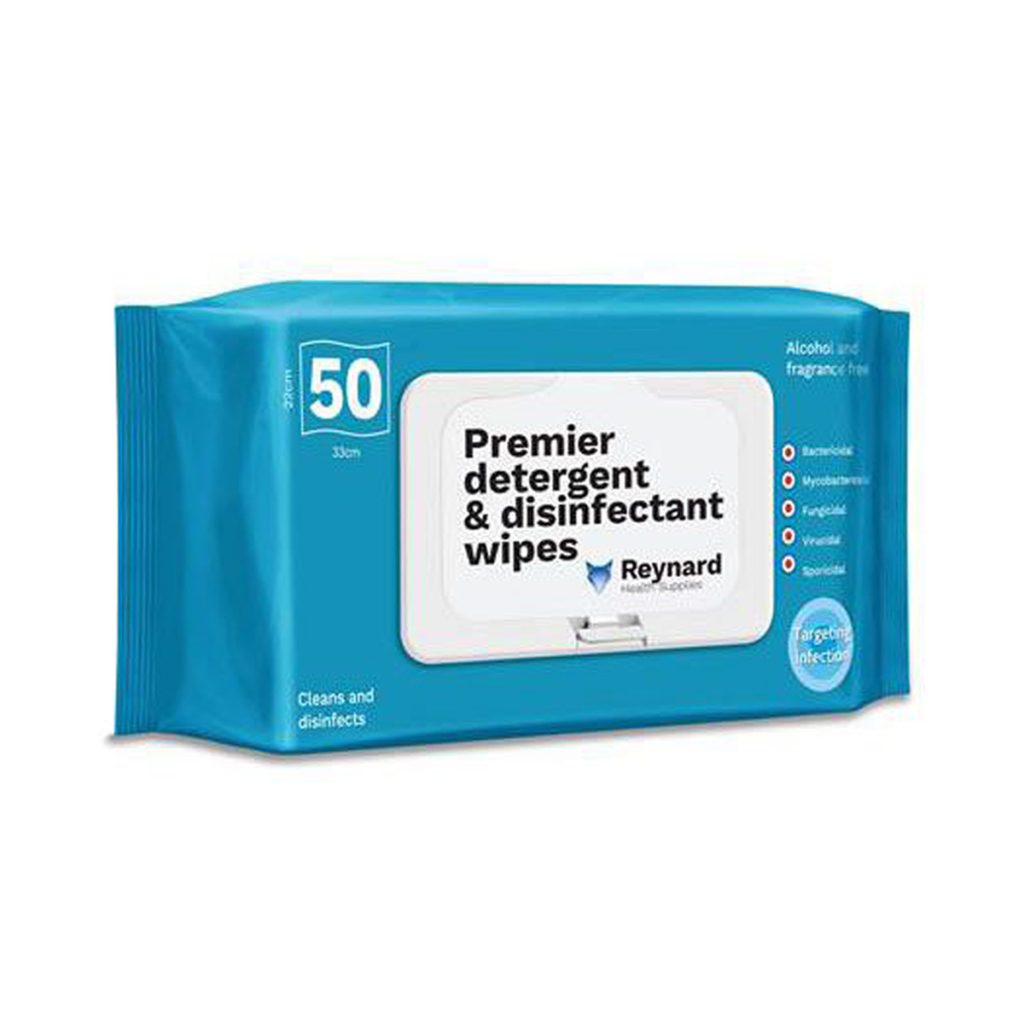Detergent Disinfectant Wipes 50 Pk - VJ Distributors