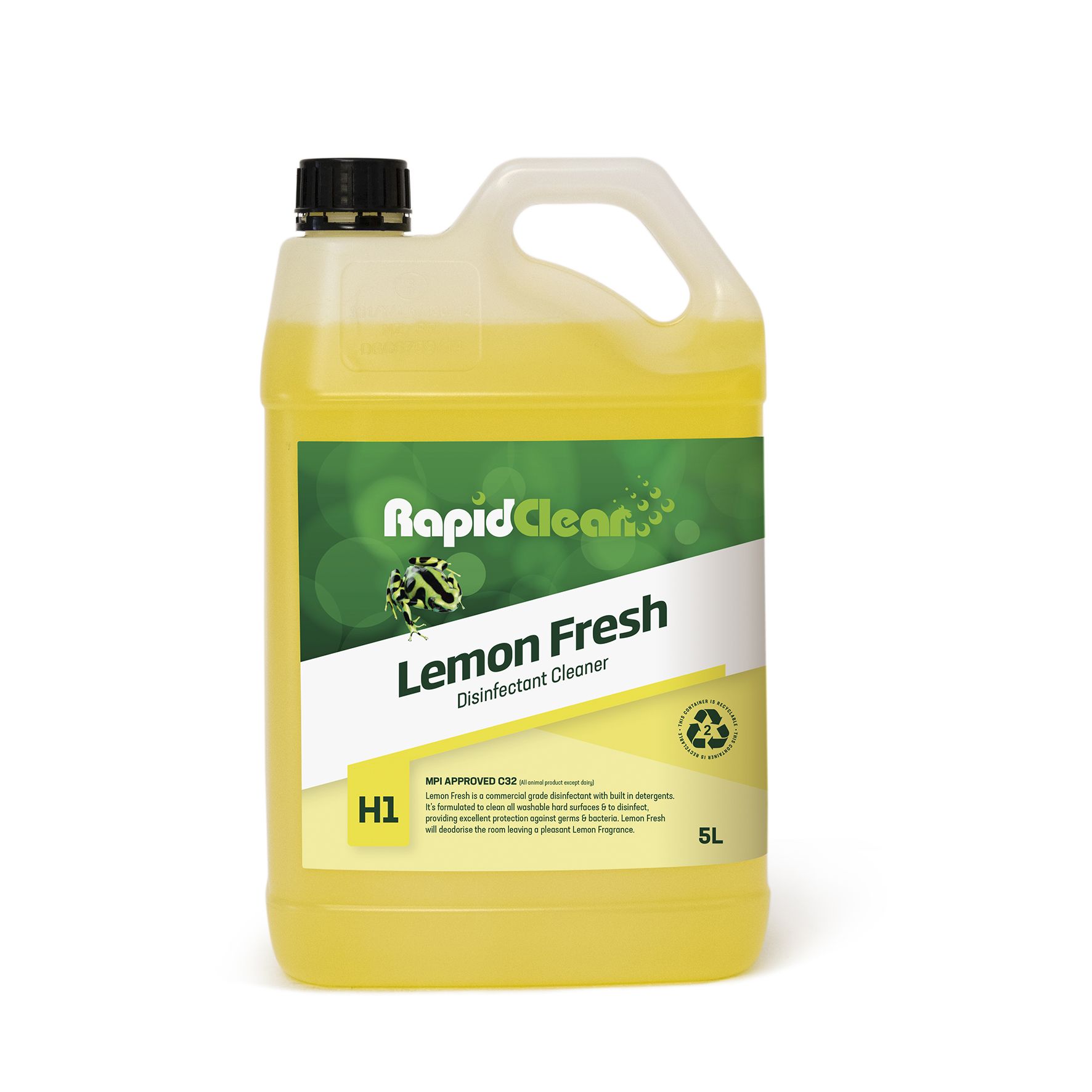 RapidClean Lemon Fresh Disinfectant - 5 ltr | VJ Distributors